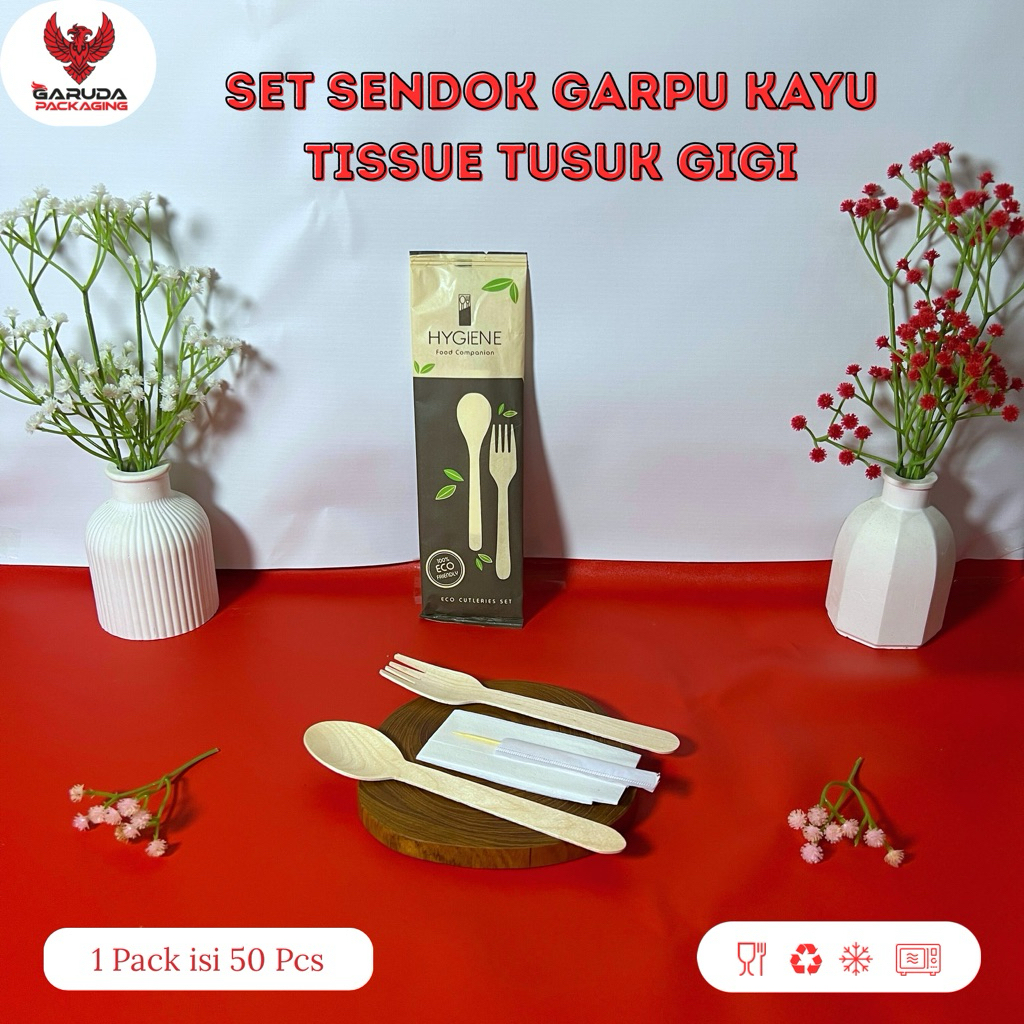 Jual Sendok Garpu Kayu Set | Shopee Indonesia