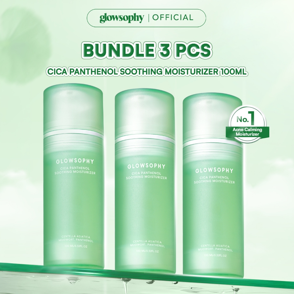Jual Glowsophy Bundle 3 Pcs CICA Panthenol Soothing Moisturizer Calming ...