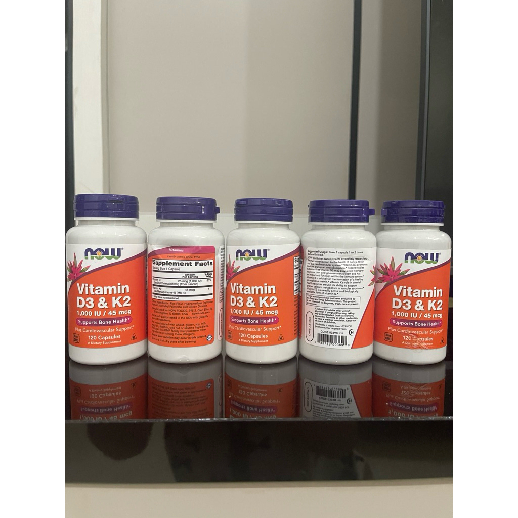 Jual Defect Botol NOW D3 K2 1000 IU / 45 mcg isi 120 kapsul (Mohon DM ...