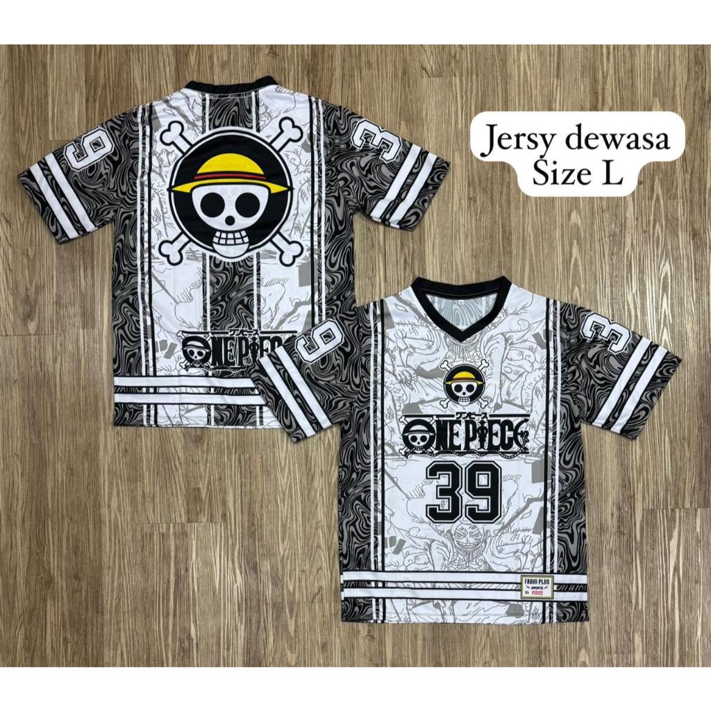 Jual Kaos Jersey Luffi One Piece Viral | Shopee Indonesia