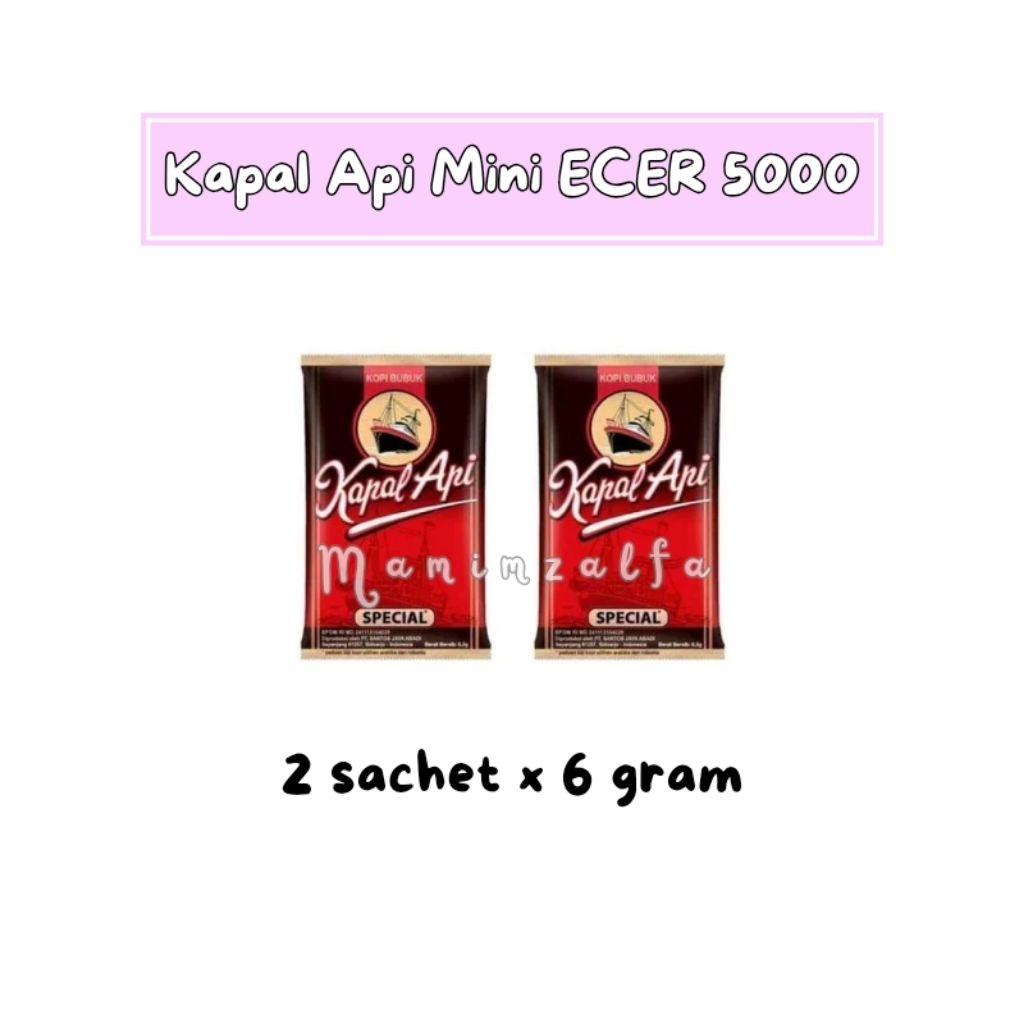 Jual (2 sachet 5000) Kapal Api Mini 6gram | Shopee Indonesia