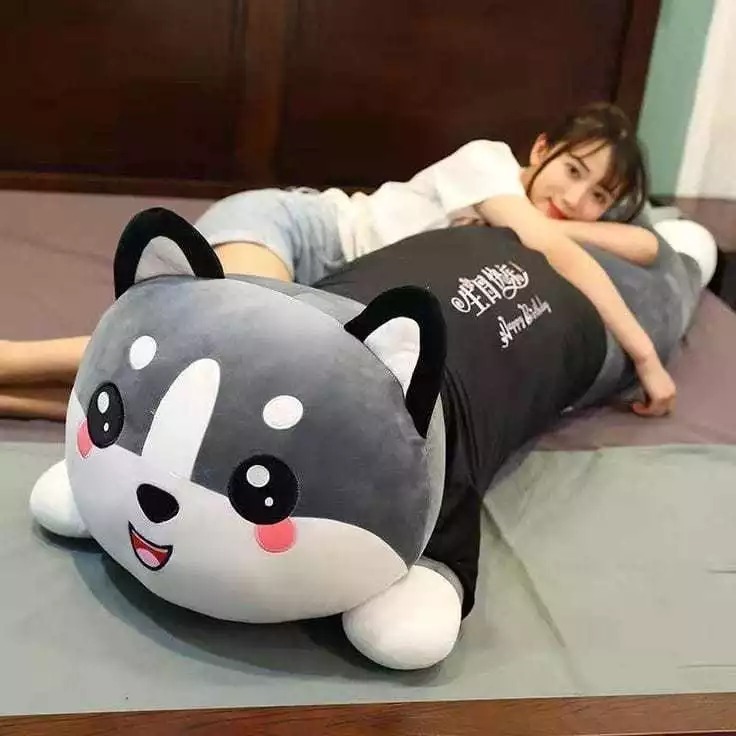 Jual Bantal Guling Kucing Lying ukuran 50cm Bahan Plush Premium Bahan ...