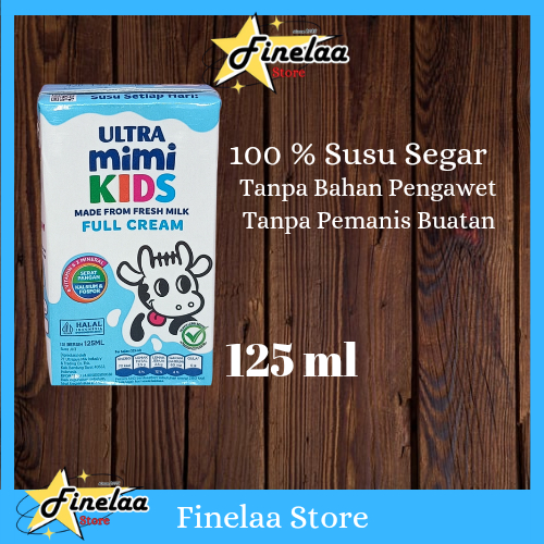 Jual Susu UHT Ultra Mimi Kids Full Cream 125 ml Susu Sapi Segar 100% ...