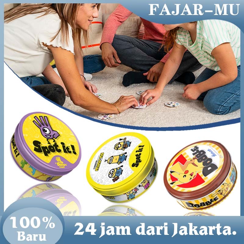 Jual Dobble Matching Card Game / Spot It Card Game / Mainan Spot It ...