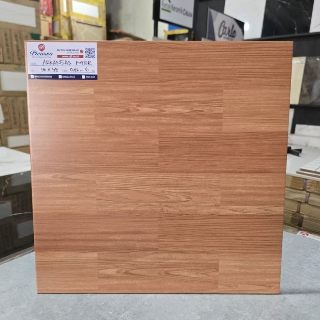 Jual (Ongkir Diluar Aplikasi) Keramik Lantai Matte Kayu 40x40 ARKANSAS ...