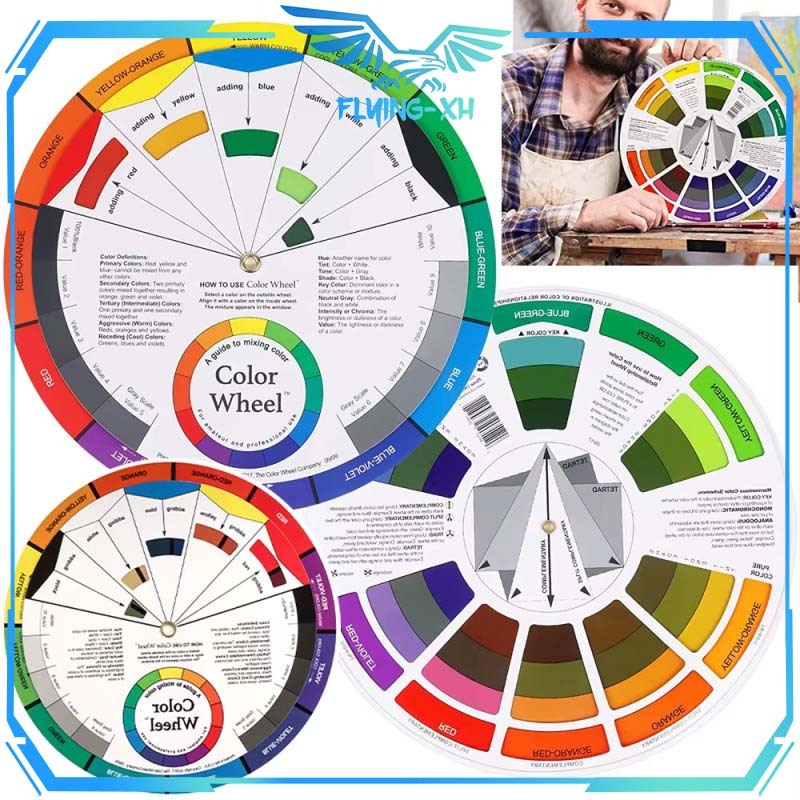 Jual Color Wheel V-TEC 24cm Color Mixing Guide Wheel Cakra Warna Colour ...