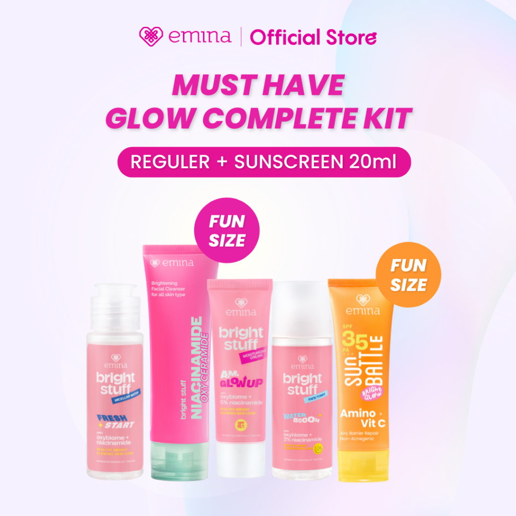 Jual Emina Paket Bundling Skincare 3in1 4in1 5in1 6in1 Skincare Lengkap ...