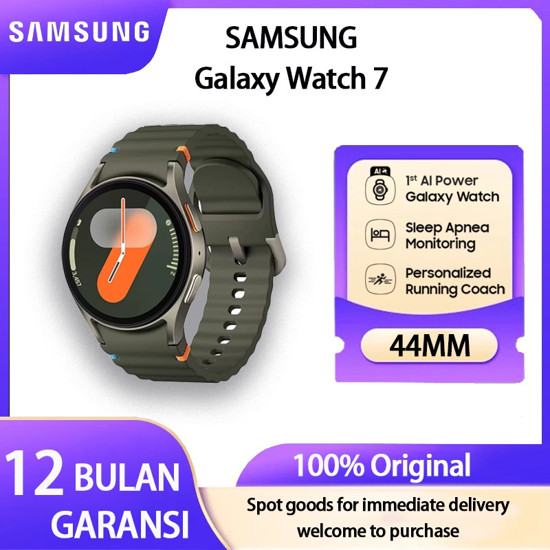 Jual Samsung Galaxy Watch 7 [44mm] - Black Smartwatch AI, Prosesor 3nm ...
