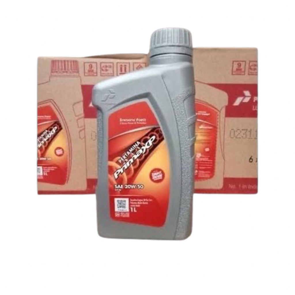 Jual Oli PERTAMINA PRIMA XP 1 Liter 1 Dus Isi 6 Botol 20W-50 Original ...