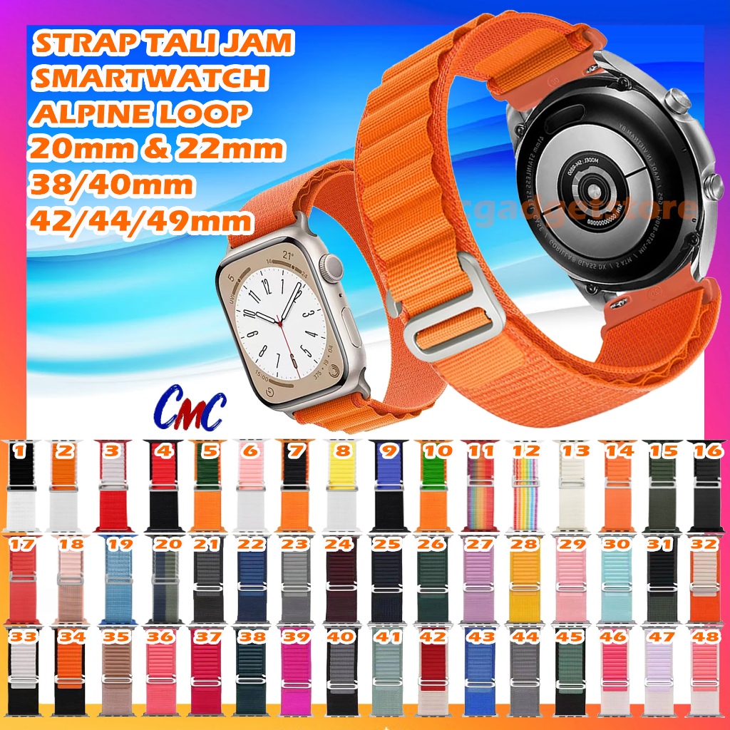 Jual STRAP ALPINE LOOP NYLON Universal Iwatch Apple Watch Series Ultra ...