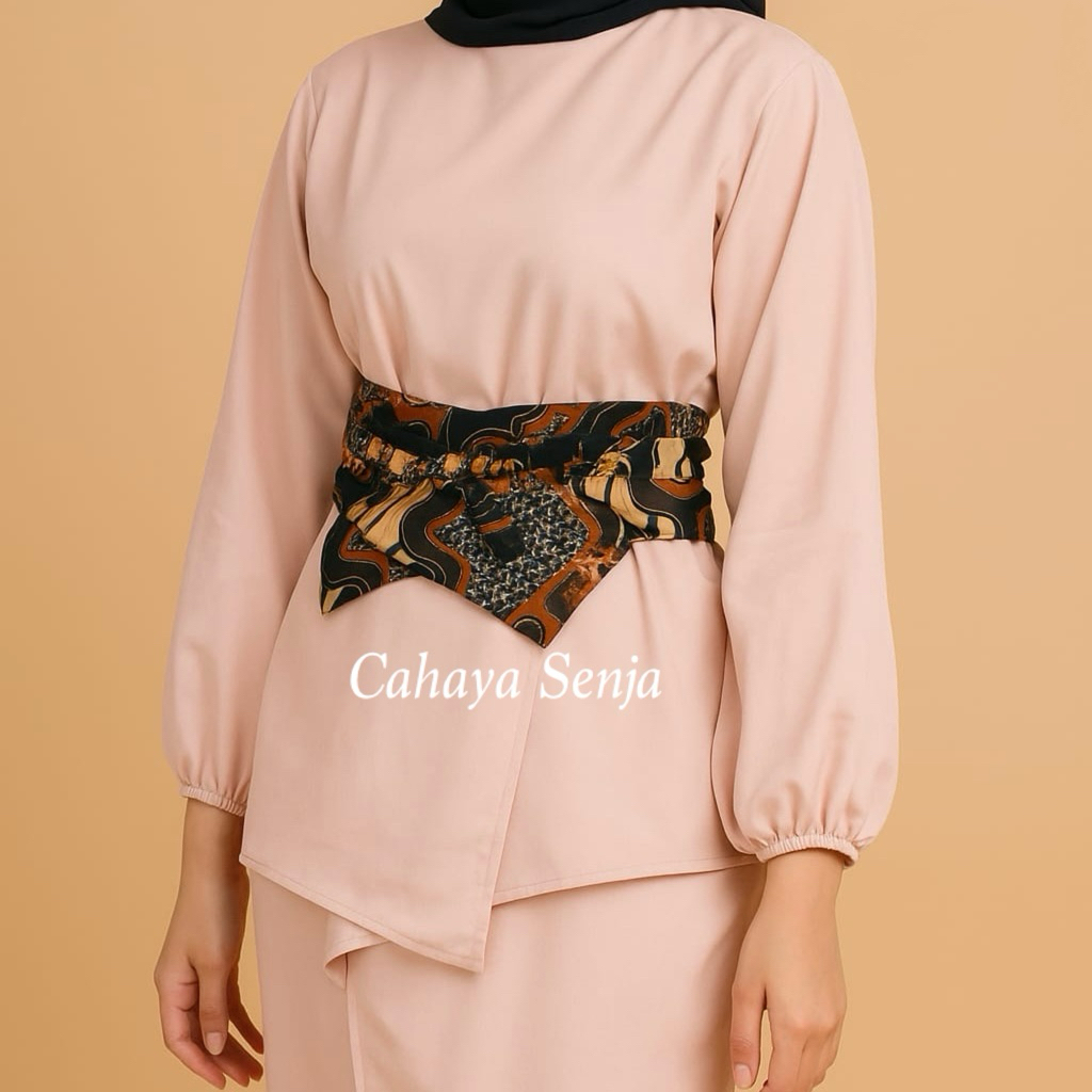 Jual Obi Belt Batik | Ikat Pinggang Batik Wanita | Shopee Indonesia