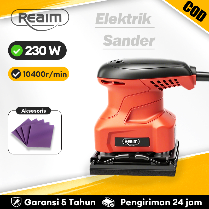 Jual REAIM Mesin Amplas Kayu 230W Listrik Motor Tembaga / Poles Kayu ...