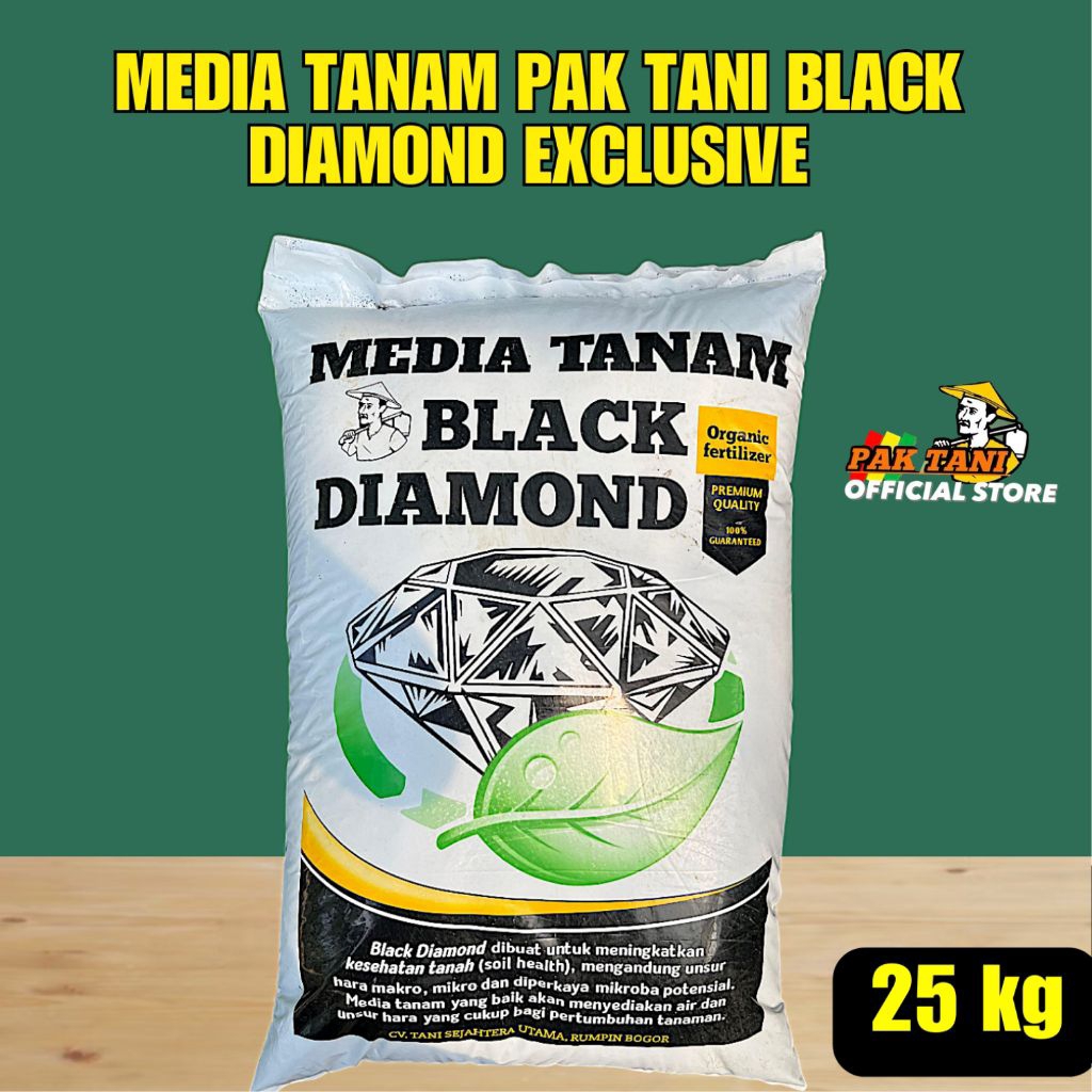 Jual MEDIA TANAM PAK TANI BLACK DIAMOND 25 KG EXCLUSIVE | Shopee Indonesia