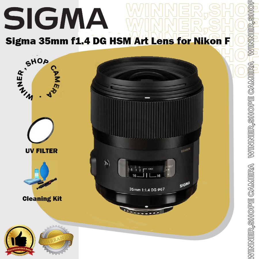 Jual Sigma 35mm f1.4 DG HSM Art Lens for Canon EF - Nikon F - Sony E ...
