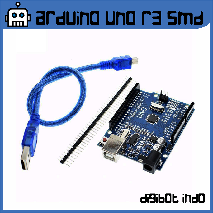 Jual Arduino Compatible UNO R3 SMD Board dengan Kabel USB | Shopee ...