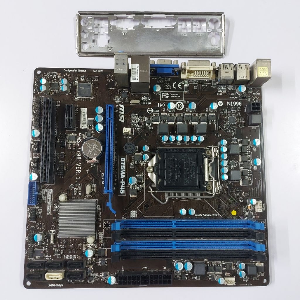 Jual Motherboard H61 MSI B75MA-P45 Socket 1155 Support Gen3 | Shopee ...