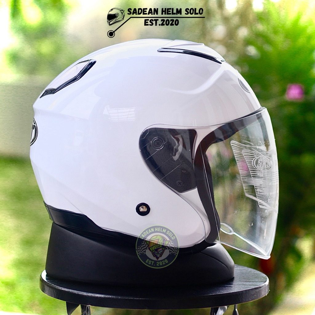 Jual Helm Hallface Mirip Kyt Kyoto Helm Pria Wanita Warna Solid SNI ...