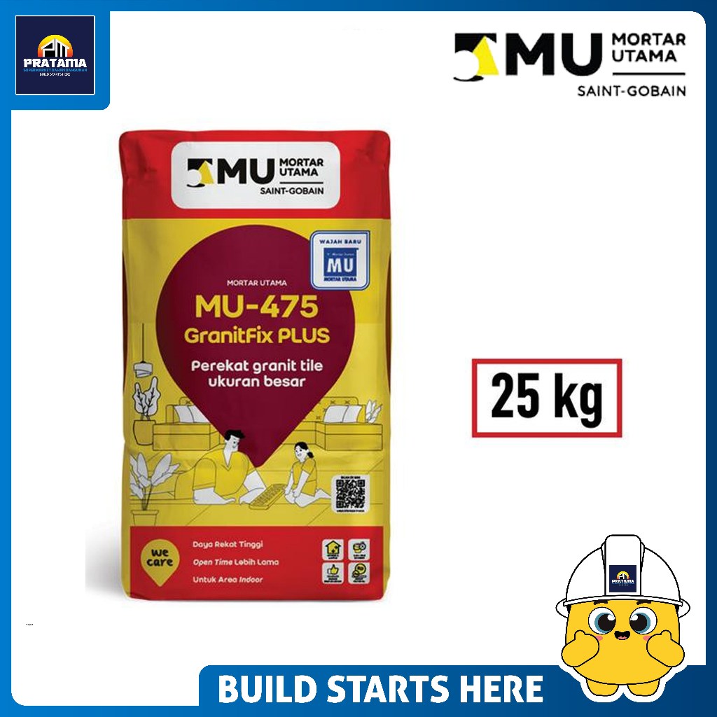 Jual MORTAR UTAMA - MU-475 GRANITFIX PLUS PEREKAT 25Kg | Shopee Indonesia