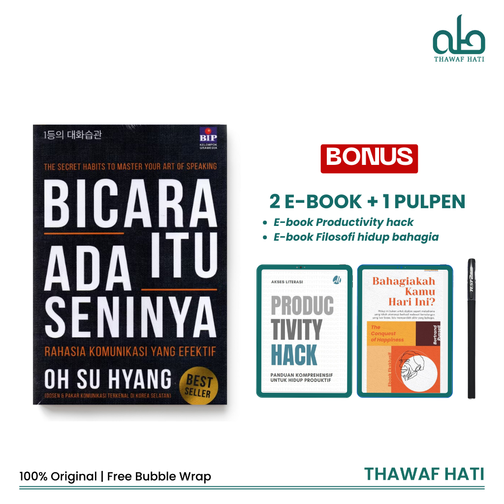 Jual [HARD COVER]Buku Bicara Itu Ada Seninya - Oh Su Hyang - Bhuana ...
