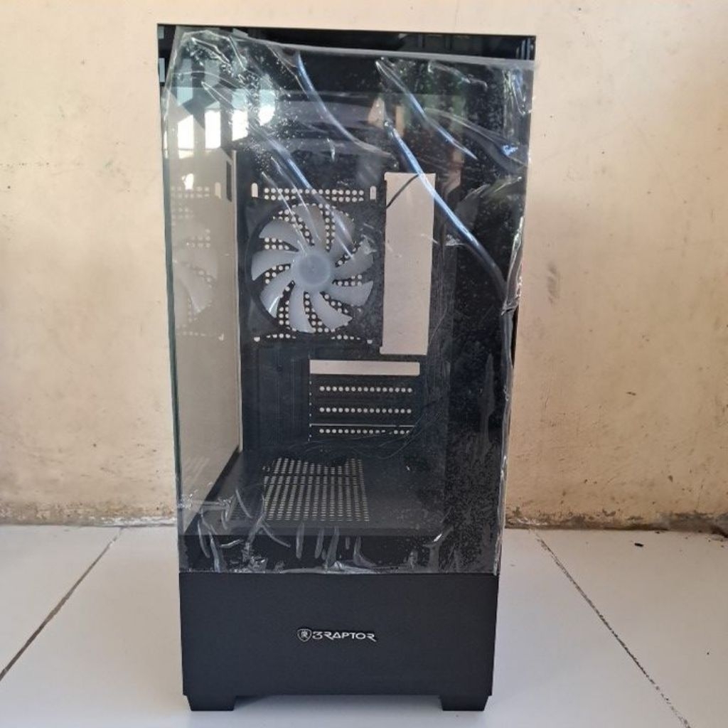 Jual Casing Gaming Raptor Glass Flow A Series Include 3 Fan RGB ...