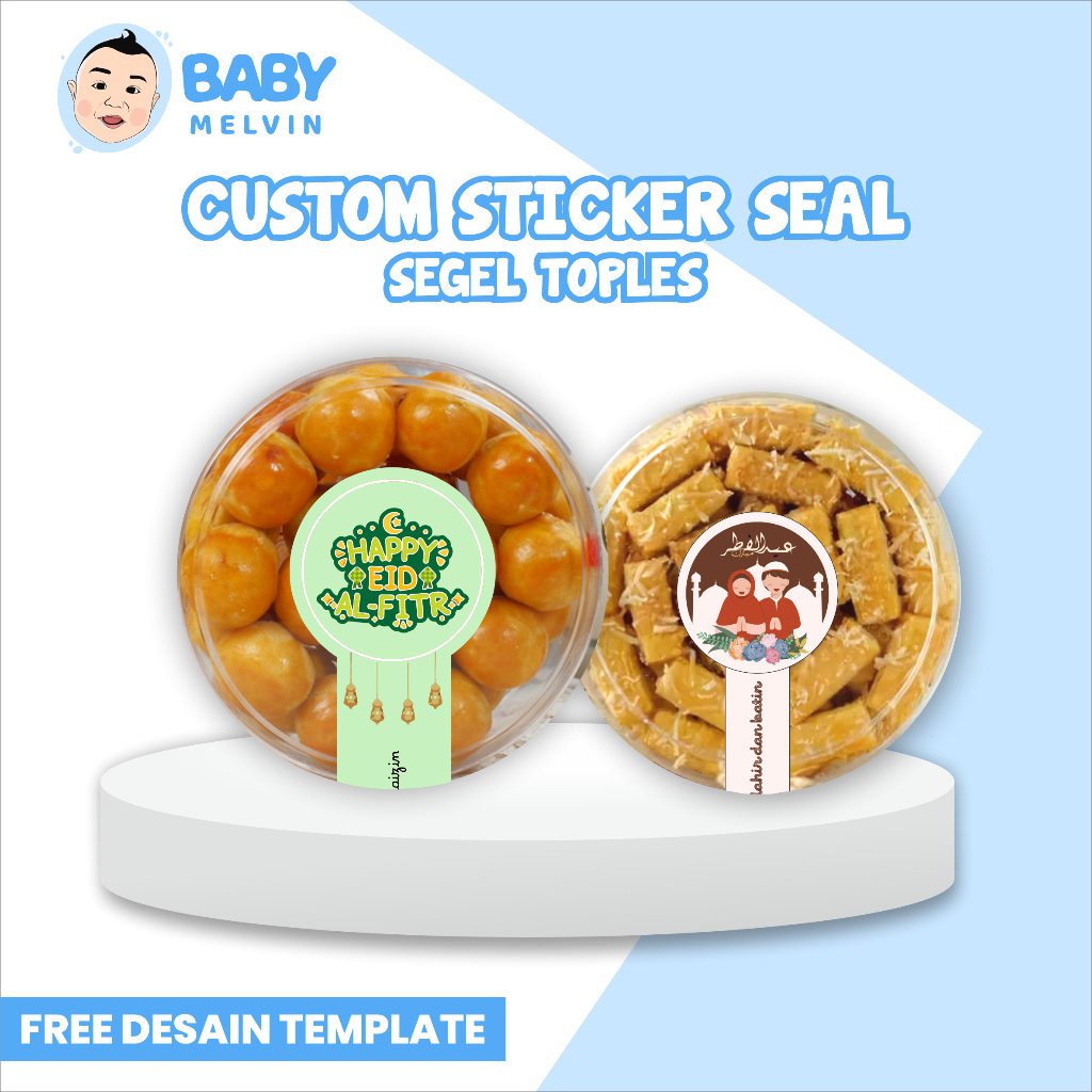 Jual Baby Melvin Cetak Stiker Label Stoples Custom | Stiker Labler ...