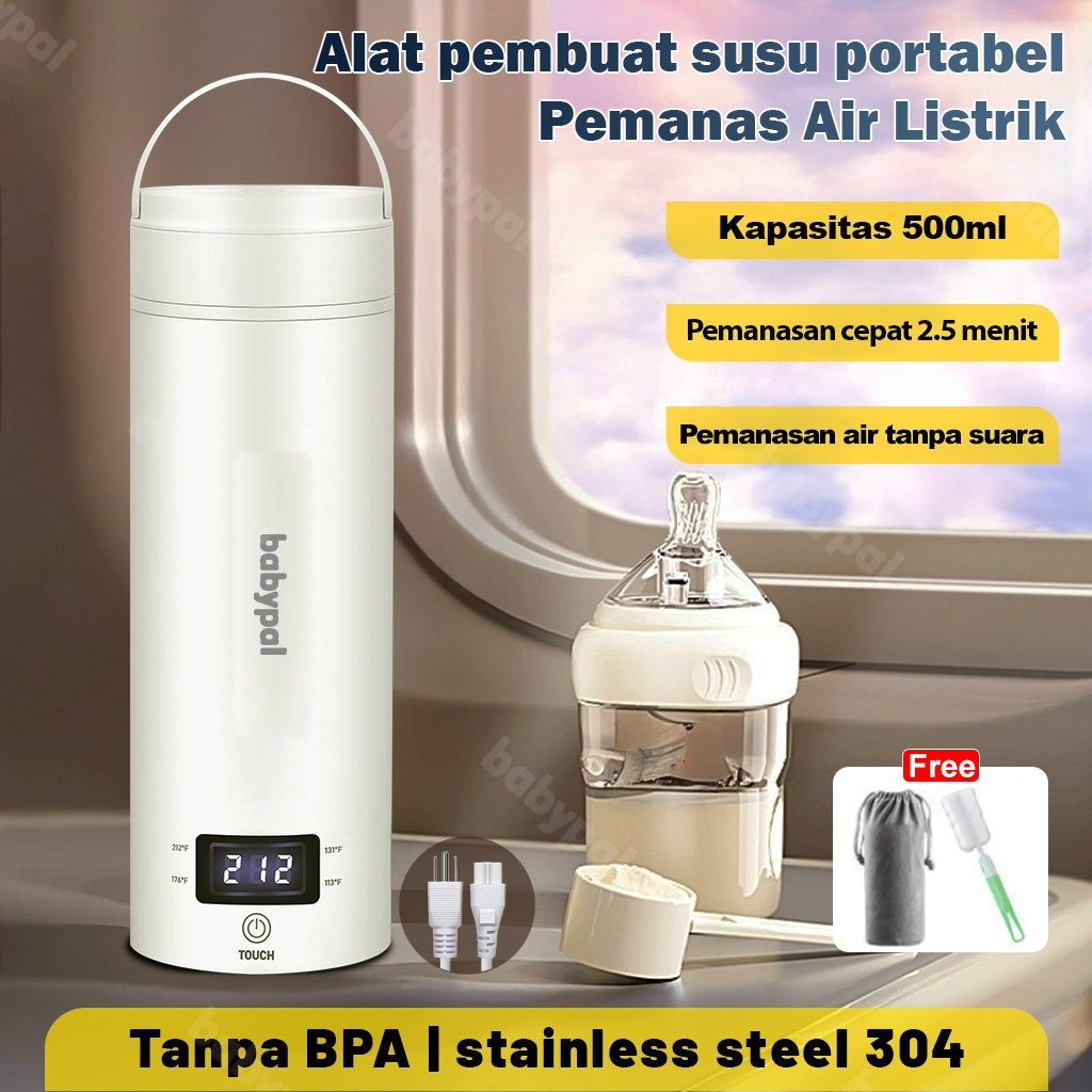 Jual Babypal Pemanas Air Listrik Portable 500ML LED Display Stainless ...