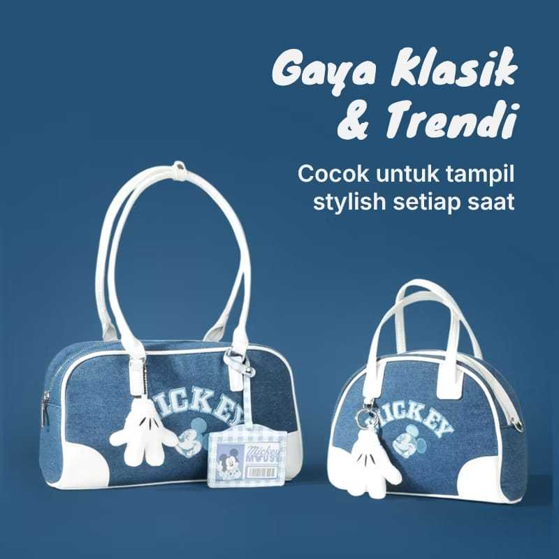 Jual Crossbody Bag / Tas Selempang Denim OhSome x Disney Mickey Mouse ...