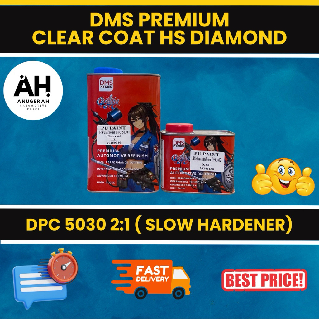 Jual DMS Clear Coat HS Diamond DPC 5030 2:1 (1.5 Liter / Set) SLOW ...