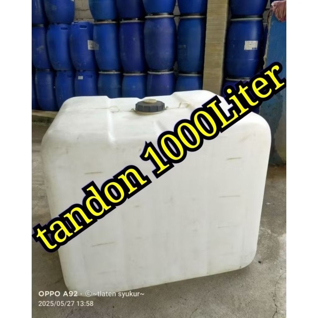 Jual tandon plastik 1000liter tanpa rangka untuk tempat penampungan air ...