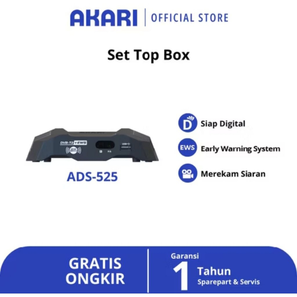 Jual STB AKARI ADS 525 / POLYTRON SET TOP BOX DIGITAL PDV 620T2 NEW GARANSI RESMI | Shopee Indonesia