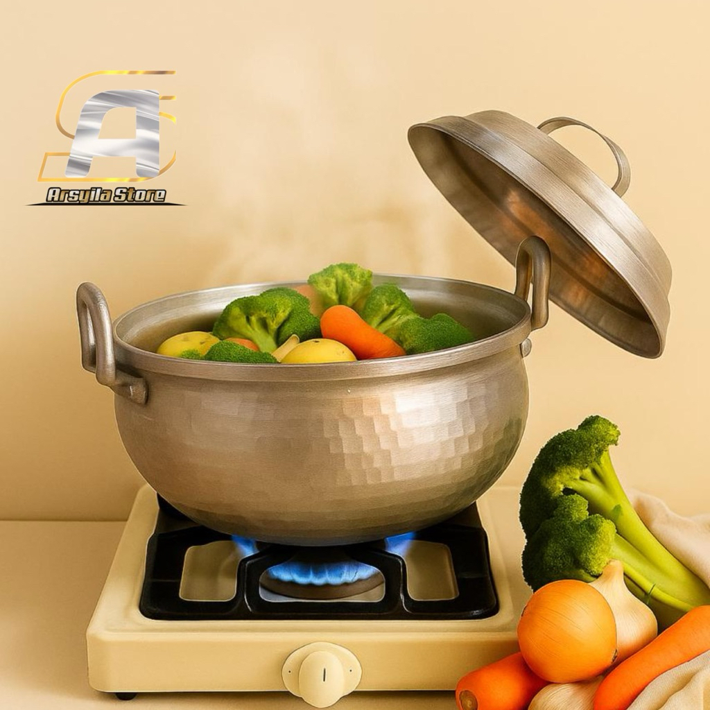 Jual panci sayur ukuran 25 cm kapsitas 2 L alumunium khas garut ...