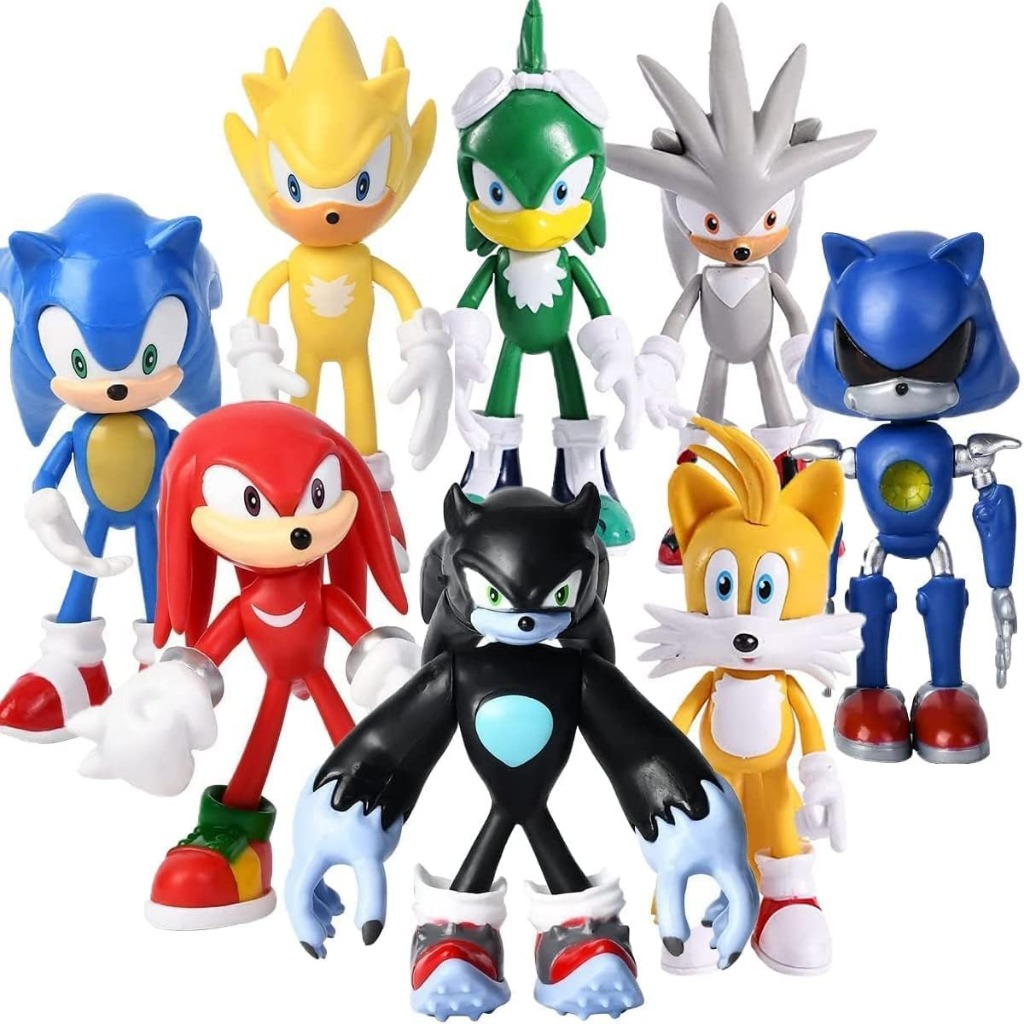 Jual SONIC SET NEW ACTION FIGURE SET ISI 8 Ukuran Besar / Sonic The ...