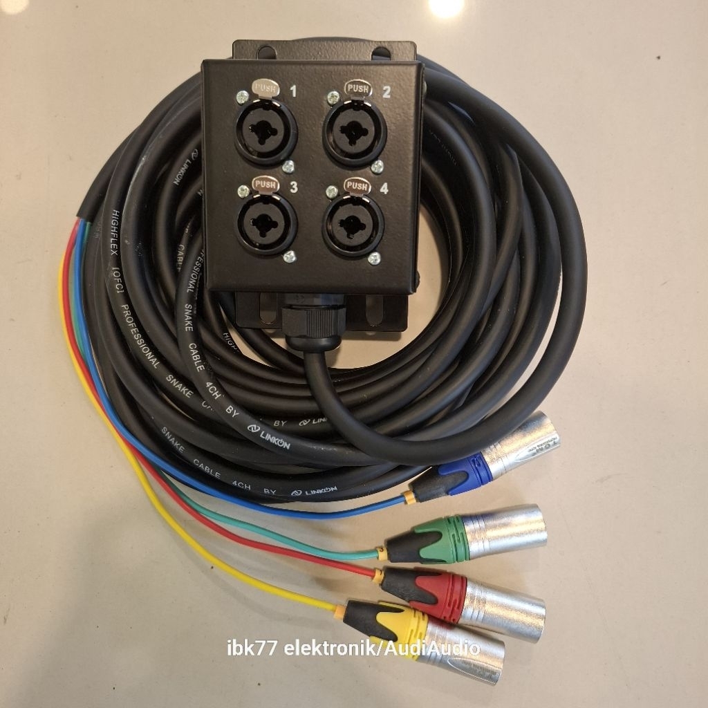 Jual Snake Kabel 4ch Sasis Combo Stage Box STX Dan Jack Male GEISLER ...