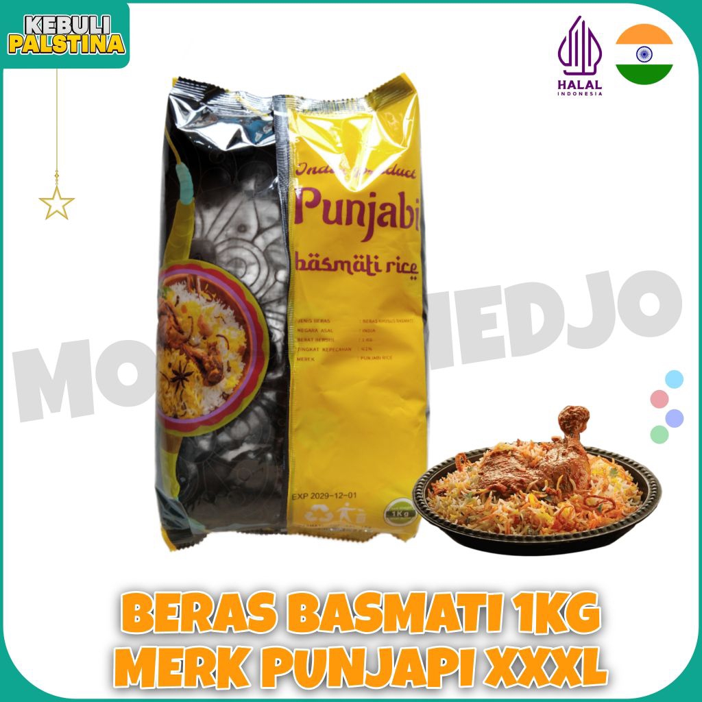 Jual Beras basmati punjapi creamy sella asli isi 1 kg | Shopee Indonesia