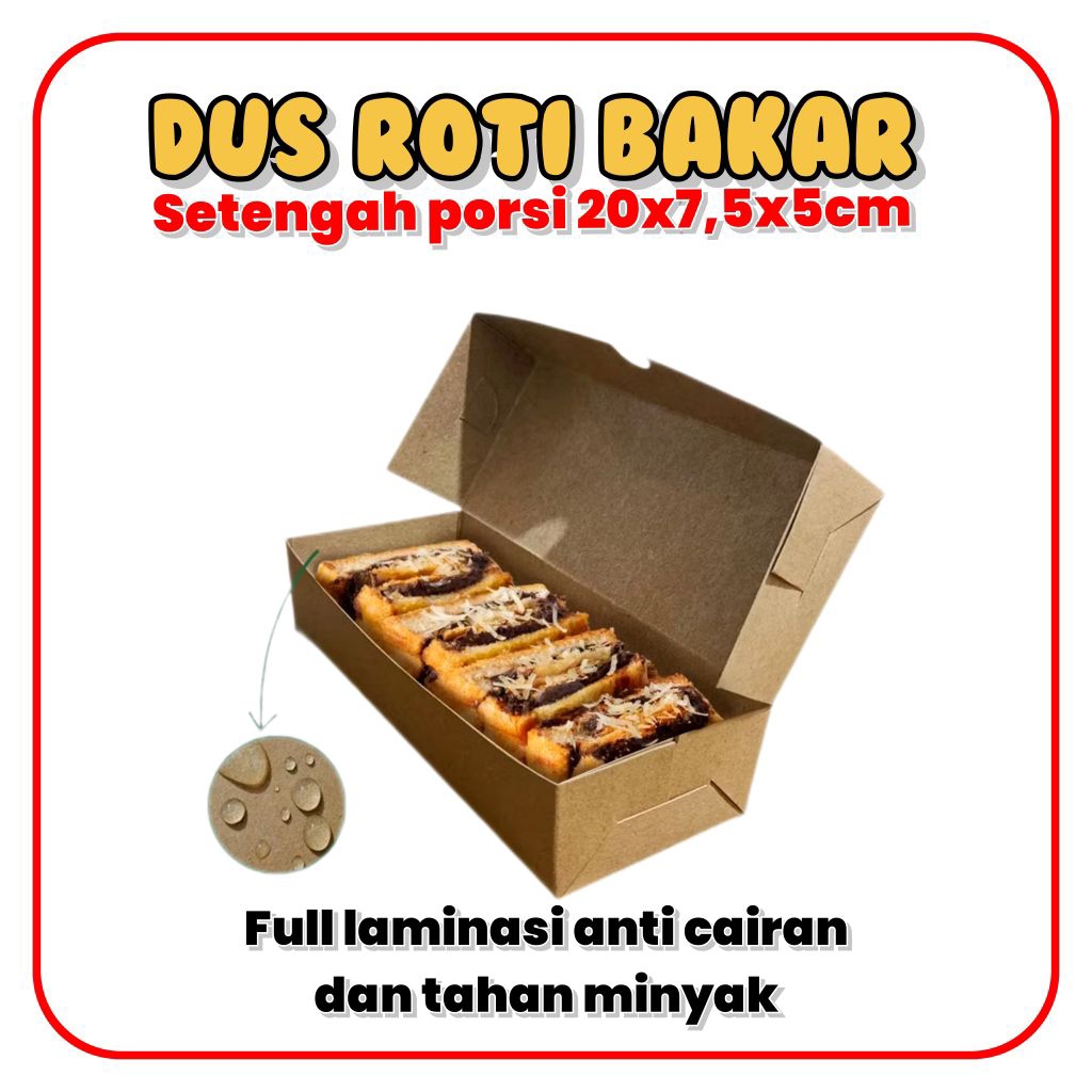 Jual Dus Roti Bakar Bandung / Kotak Roti Bakar / Dus Box Roti Bakar ...