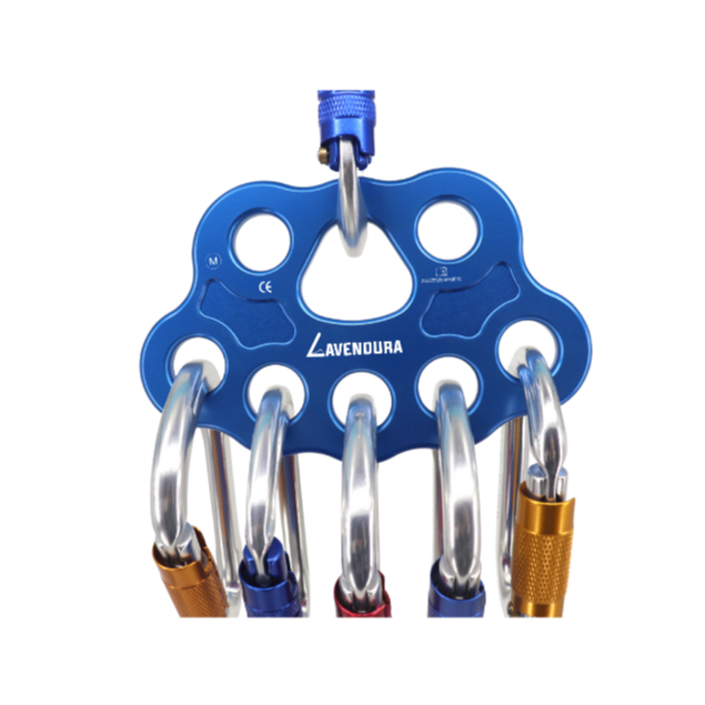 Jual LAVENDURA Paw Rigging Plate M Descender Ring Climbing 5 Holes 45kN ...