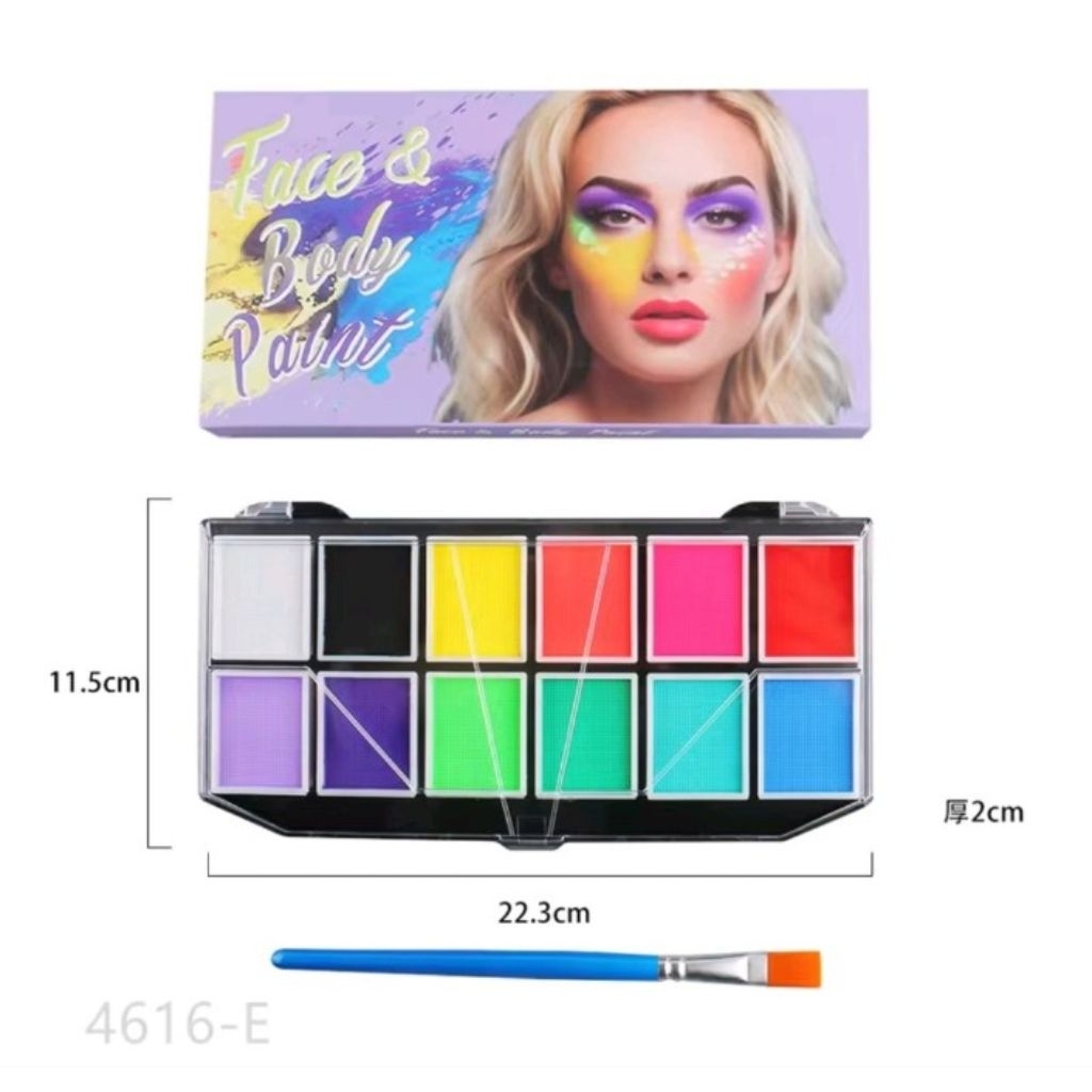 Jual Face & Body Painting Oil Based Profesional Cat Wajah Tubuh ...