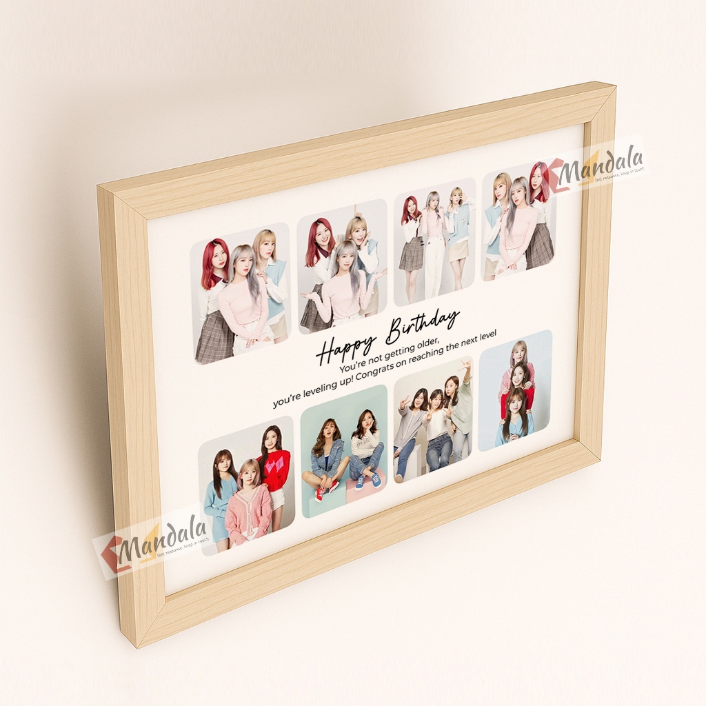 Jual Cetak Foto Custom + Bingkai Foto Aesthetic 8R Hadiah Ulang Tahun ...