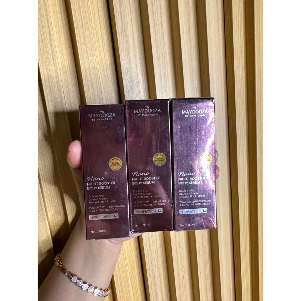 Jual Maydooza - Serum Merah Nano Night Booster Body Serum 30ml Night ...