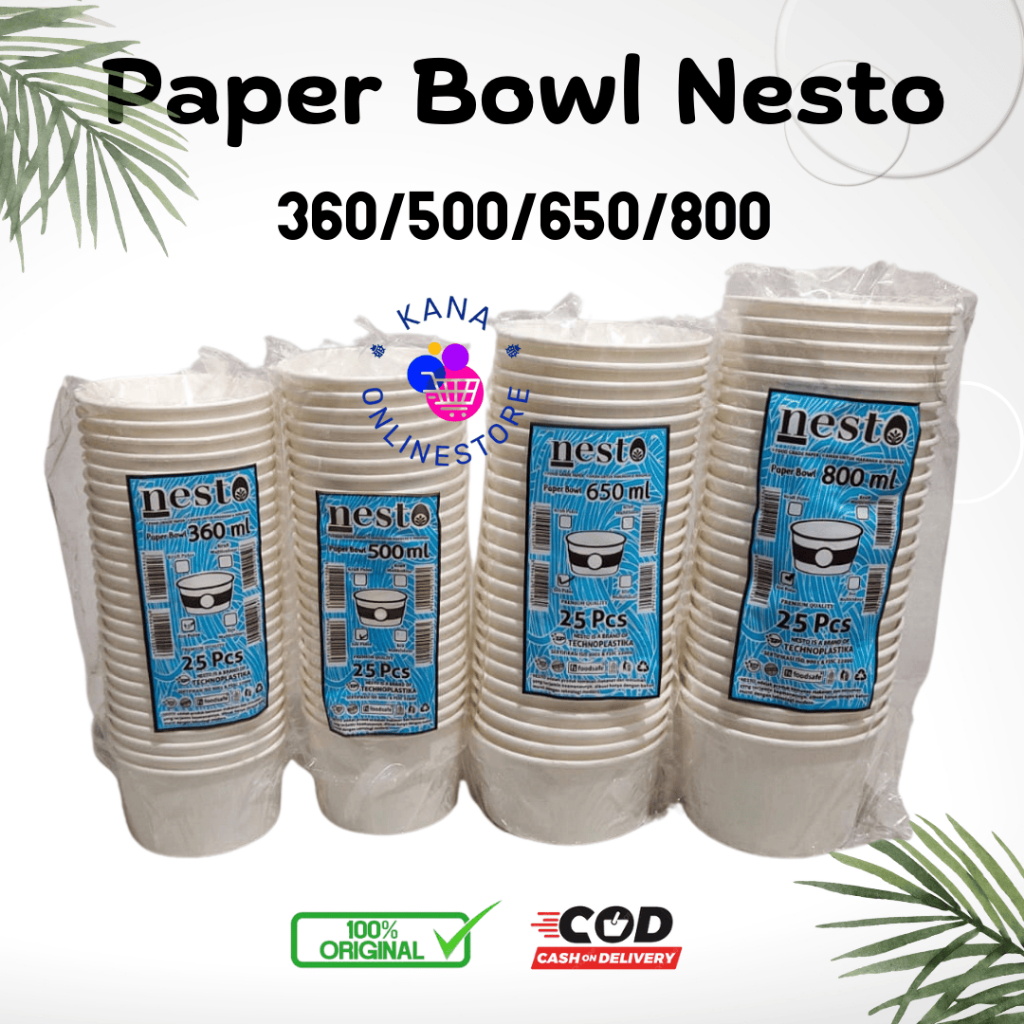 Jual PAPER BOWL WADAH MAKANAN KUAH KERTAS MANGKOK / Paper Bowl | Shopee ...