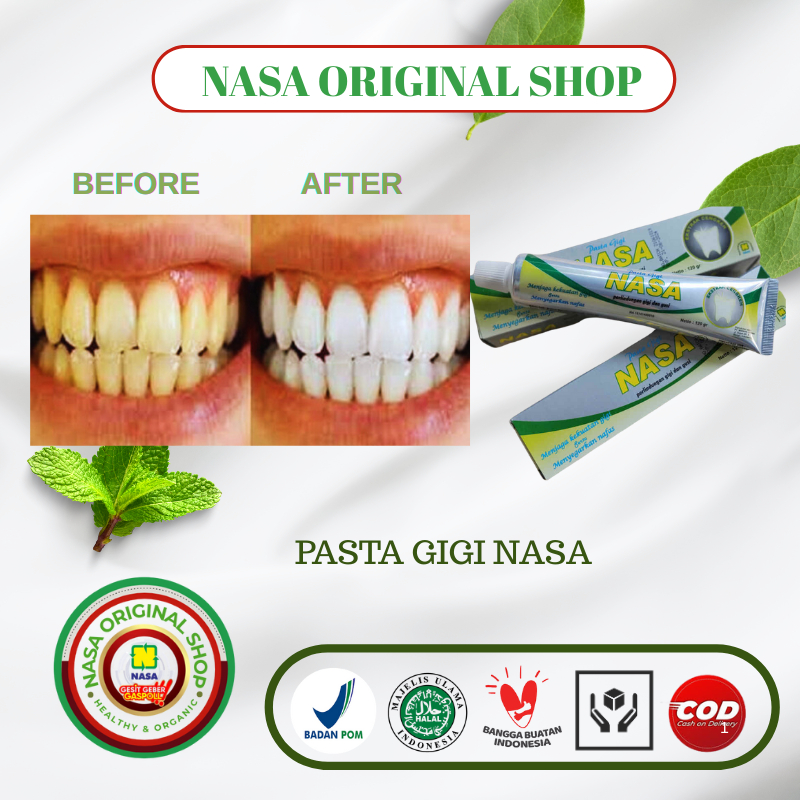 Jual Pasta Gigi Nasa PGN NASA Original Odol Nasa Pemutih Gigi Perontok ...