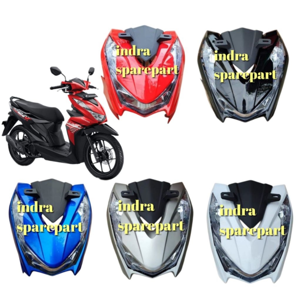 Jual Full Set Tameng Panel Body Lampu Depan Honda Beat New Deluxe K1A ...