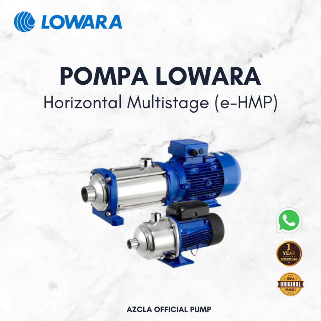 Jual POMPA LOWARA HORIZONTAL MULTISTAGE (e-HMP) SINGLE PHASE | Shopee ...
