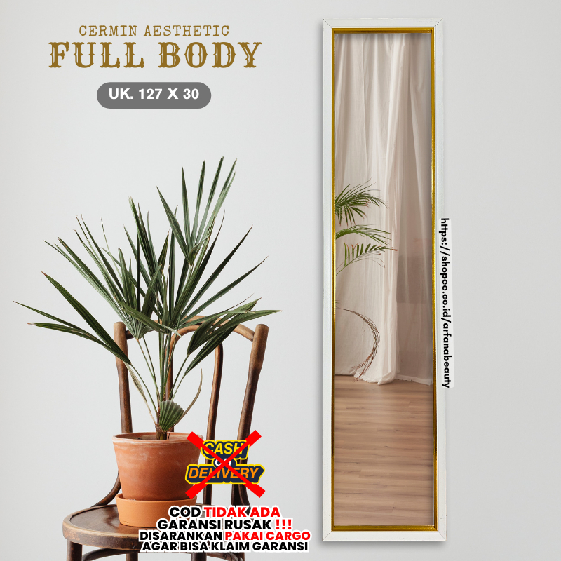 Jual Kaca Cermin Aesthetic Double Frame Full Body Gantung Dinding ...