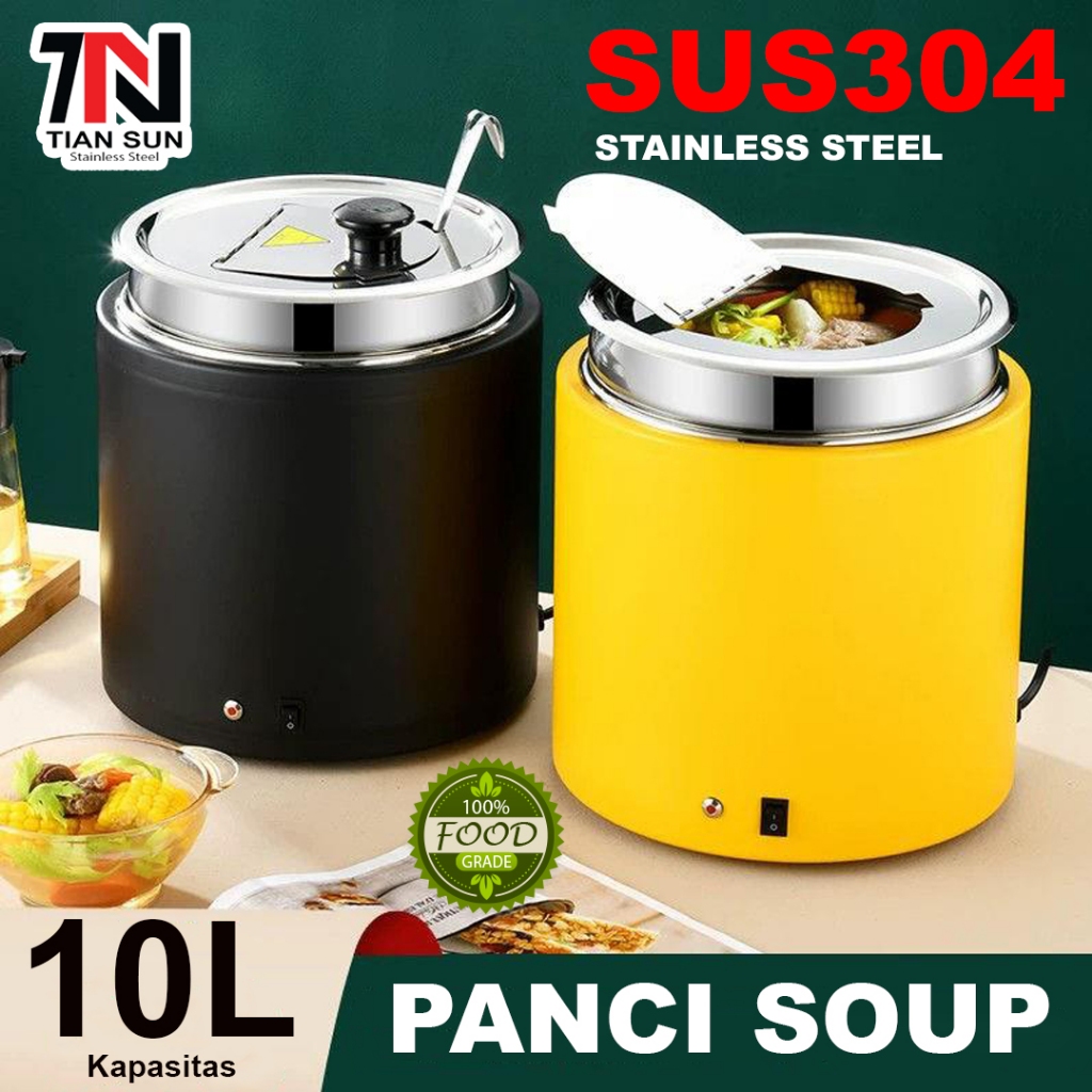 Jual Tian Sun Sus304 Stainless Steel Panci Soup 10L Kapasitas Panci ...