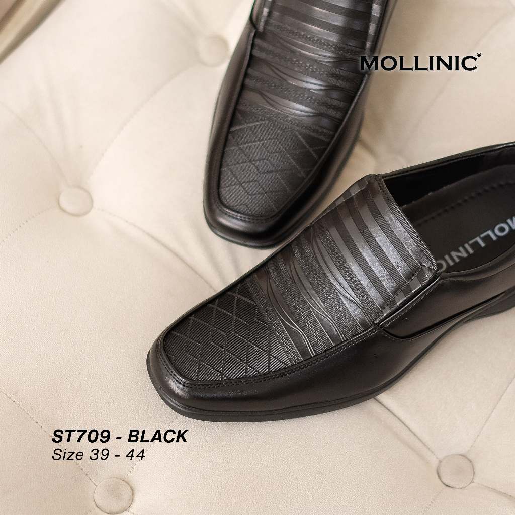 Jual MOLLINIC - Sepatu Timothy Pantofel Pria Kantor Formal Shoes Slip ...