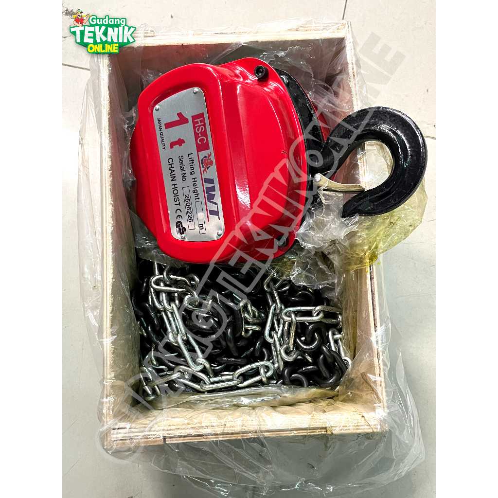 Jual Katrol Chain Block 3 Ton 5 10 Meter IWT Manual IWT SEGITIGA ...