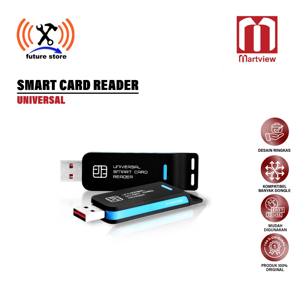 Jual MARTVIEW UNIVERSAL SMART CARD READER For UFI Dongle / EMMC / SFT ...