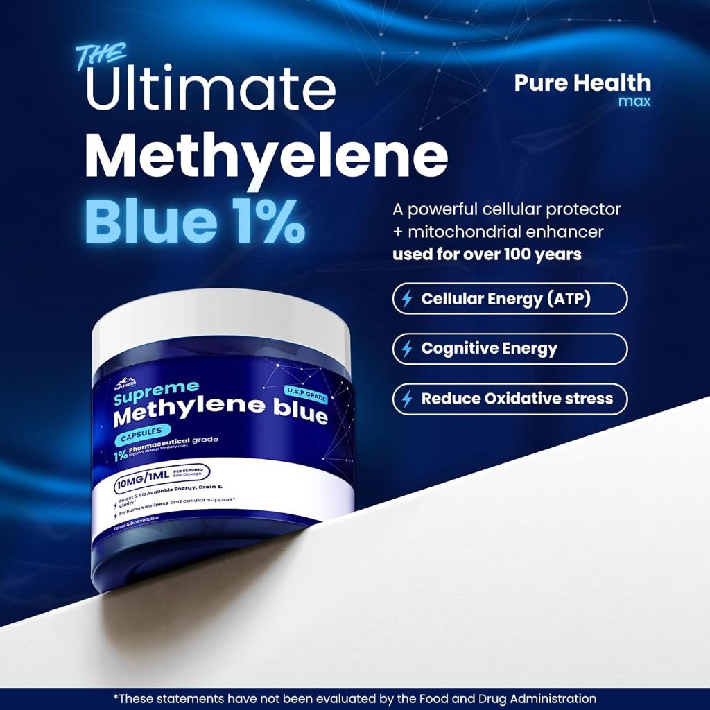 Jual Supreme Methylene Blue Capsules - Pharmaceutical Grade Supplement ...
