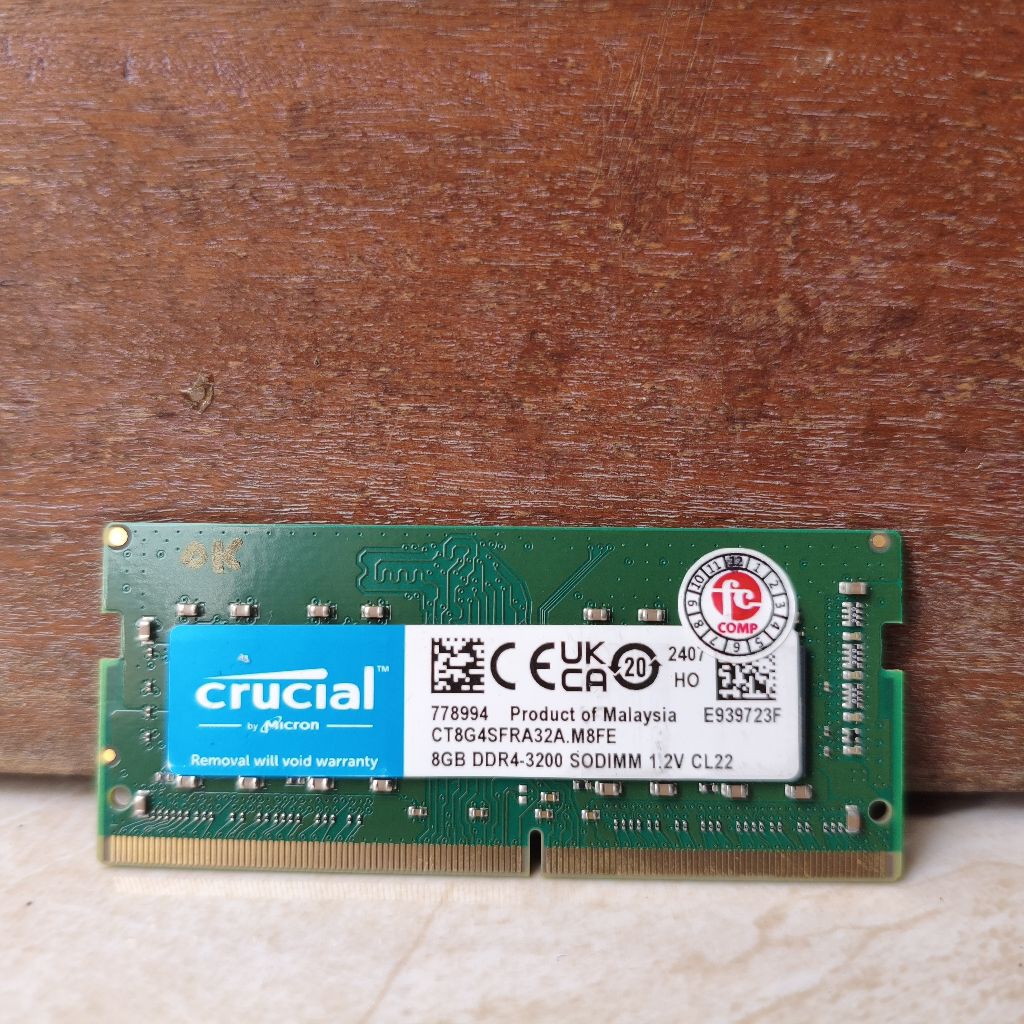 Jual MEMORY CRUCIAL BY MICRON SODIMM DDR4 8GB 3200 | Shopee Indonesia